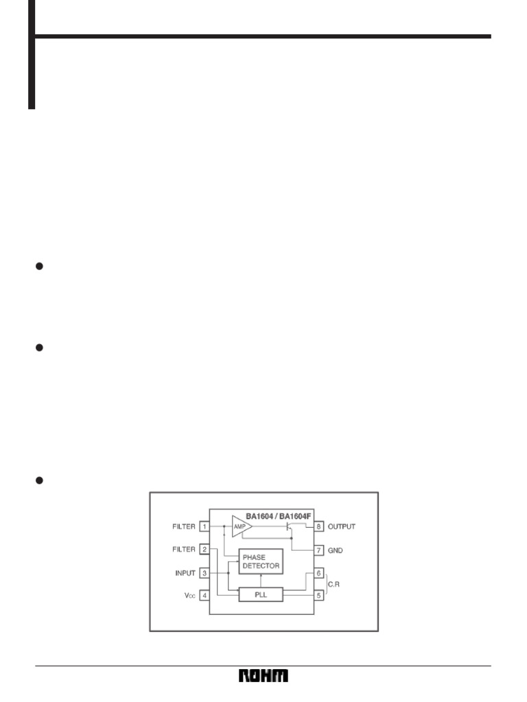 BA1604, BA1604F PLL Tone Decoder | PDF | Electronic Circuits ...