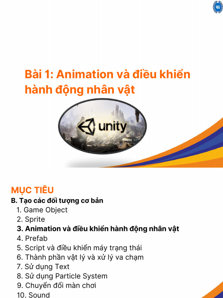 Bài 1 - Animation Và Điều Khiển Hành Động Nhân Vật | PDF