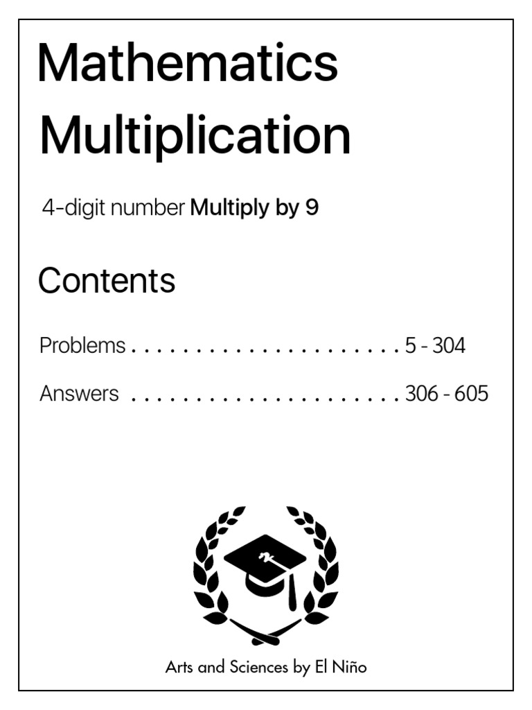 Multiplication Mathematics: 4-Digit Number | PDF | Mathematics | Arithmetic