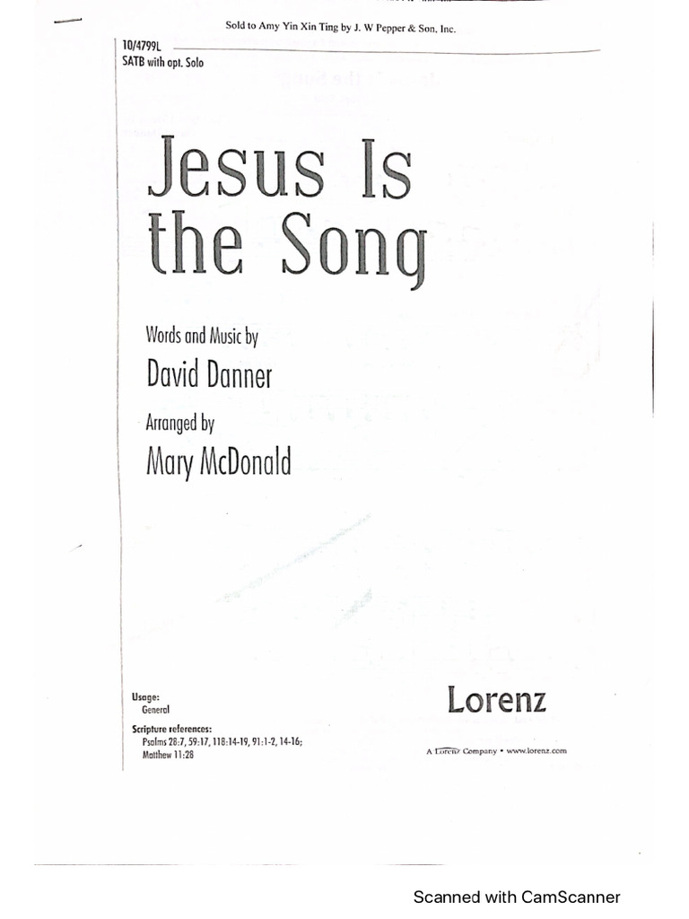 耶稣是歌 Jesus is the Song | PDF