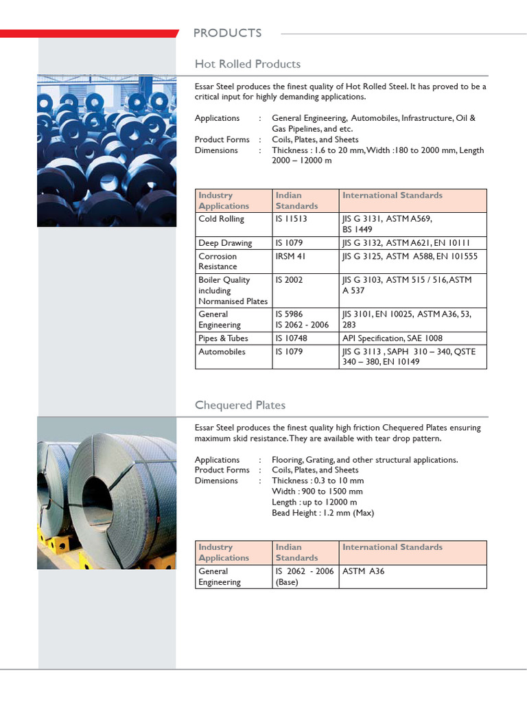 High-Quality Steel Products Overview | PDF | Steel | Materials