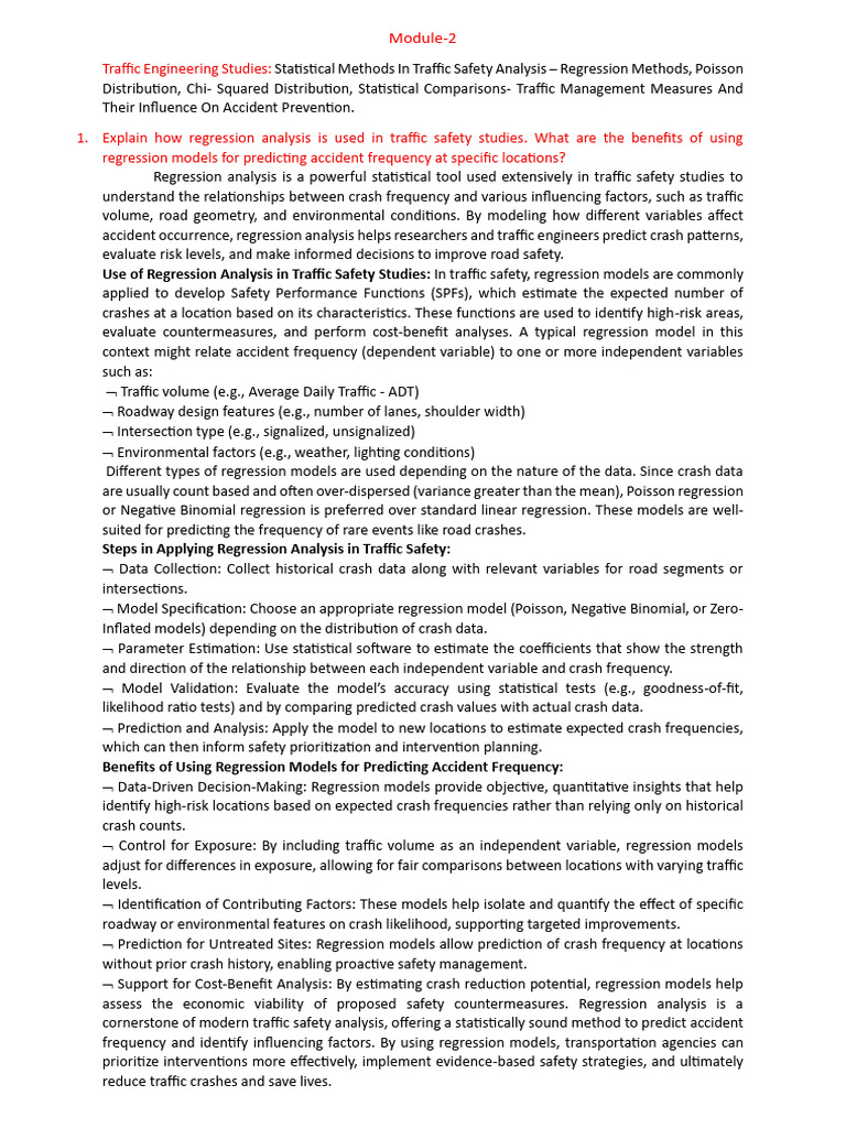 RSE Module 2 | PDF | Regression Analysis | Poisson Distribution