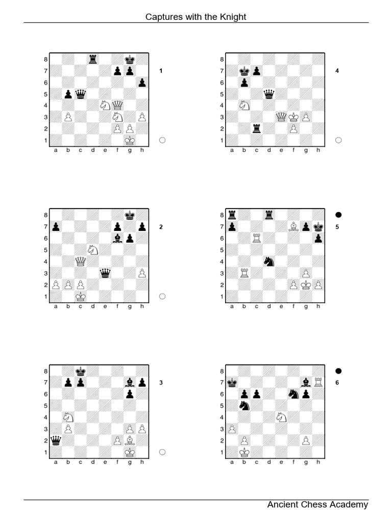 Knight Capture Strategies in Chess | PDF | Chess | Abstract Strategy Games