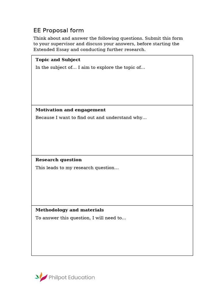 The Research Proposal | PDF