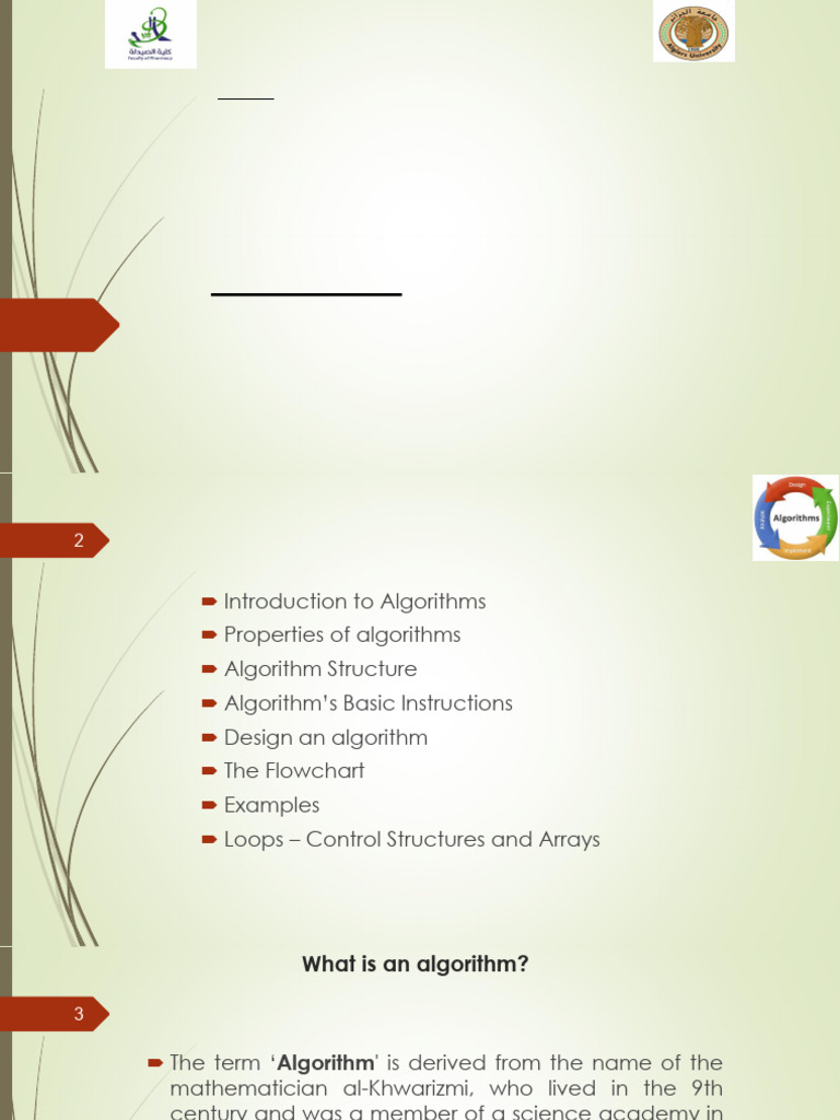 Chapter 4 Algorithms in PDF format | PDF | Matrix (Mathematics) | Variable (Computer Science)