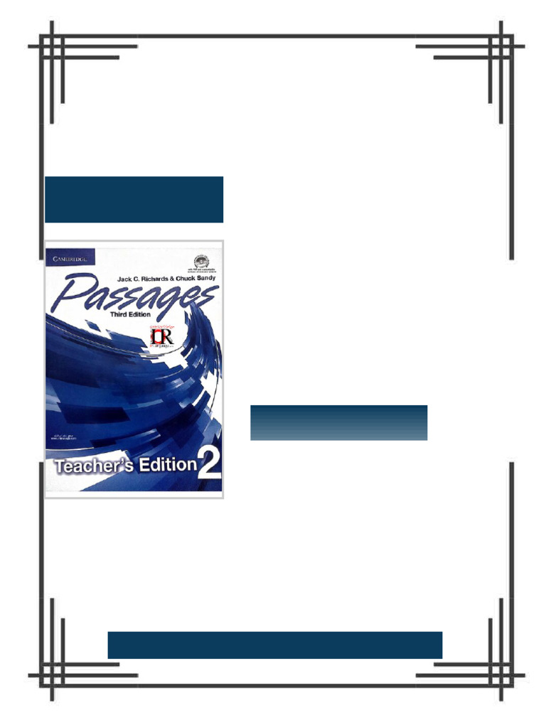 Passages Third Edition Teachers Book 2 Jack C. Richards ebook premium student version | PDF