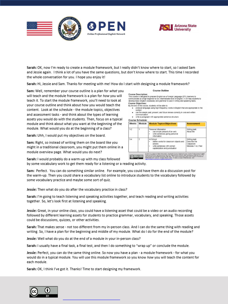 Module 3 Designing Your Own Module Framework | PDF | Learning | Cognition