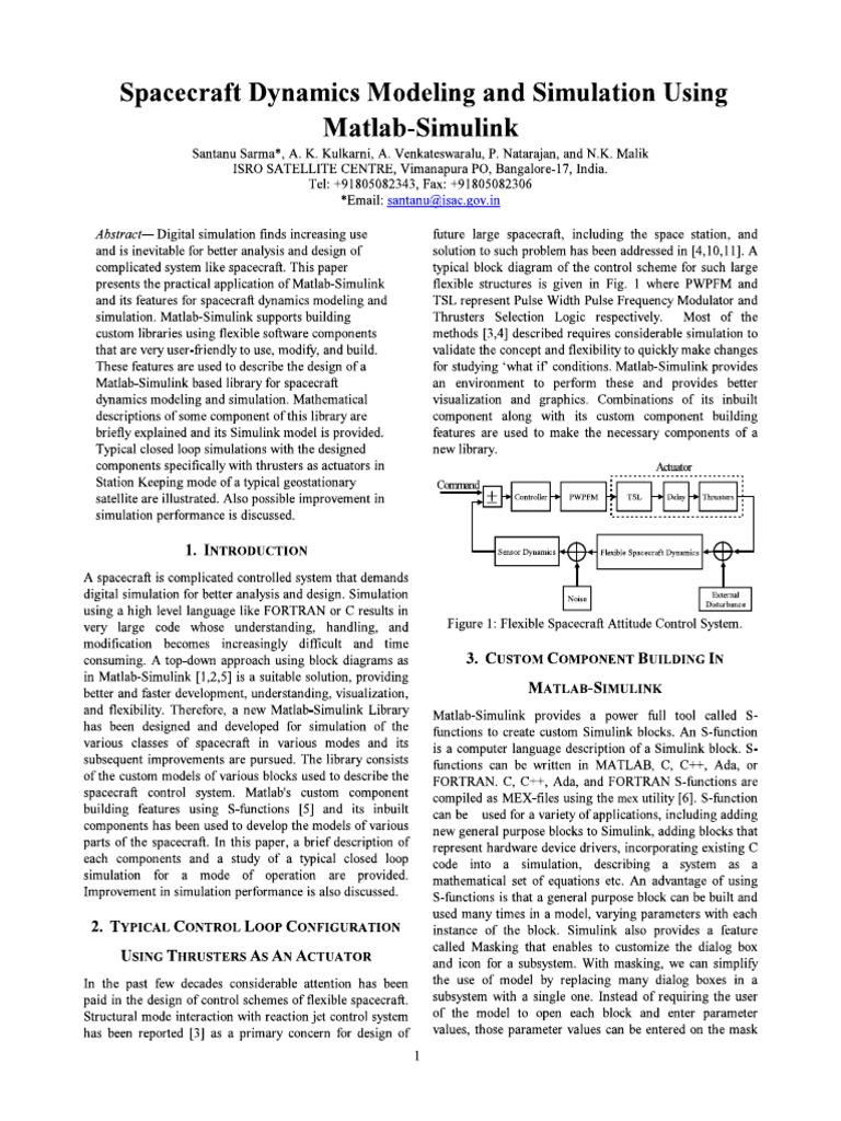 Spacecraft Dynamics | PDF