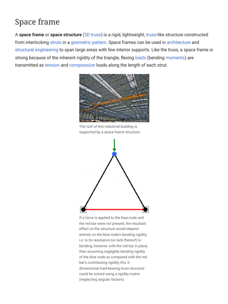 Space Frame Structures Explained | PDF | Structural Engineering