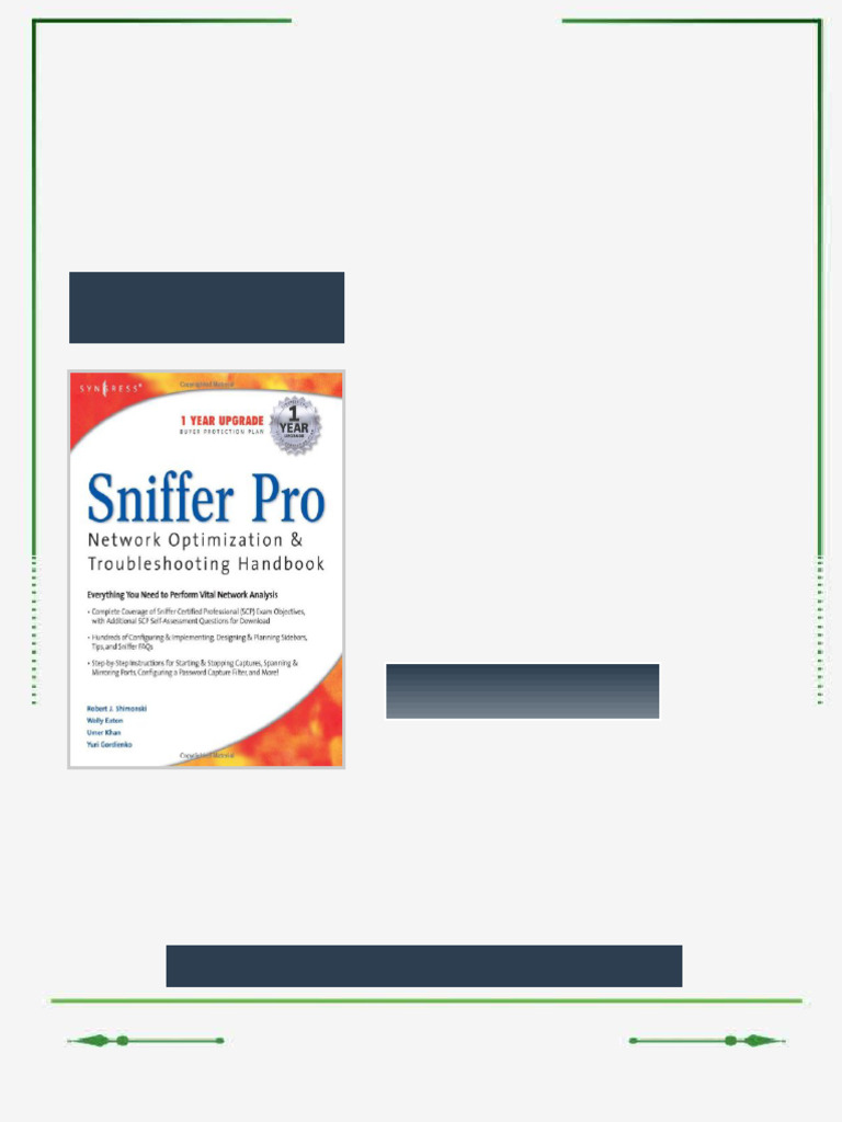 Sniffer Pro Network Optimization and Troubleshooting Handbook 1st ...