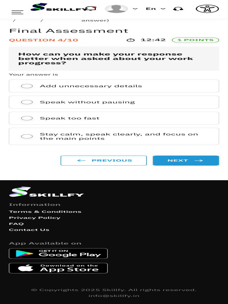 Skillfy App: Final Assessment Guide | PDF
