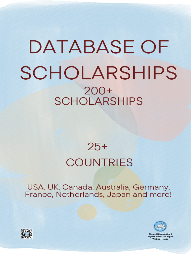 Global Scholarship Database: 200+ Options | PDF | Thesis | Educational ...