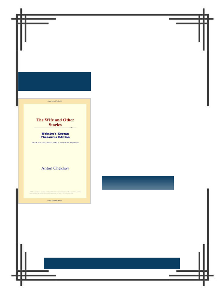 The Wife and Other Stories Webster s Korean Thesaurus Edition Anton ...