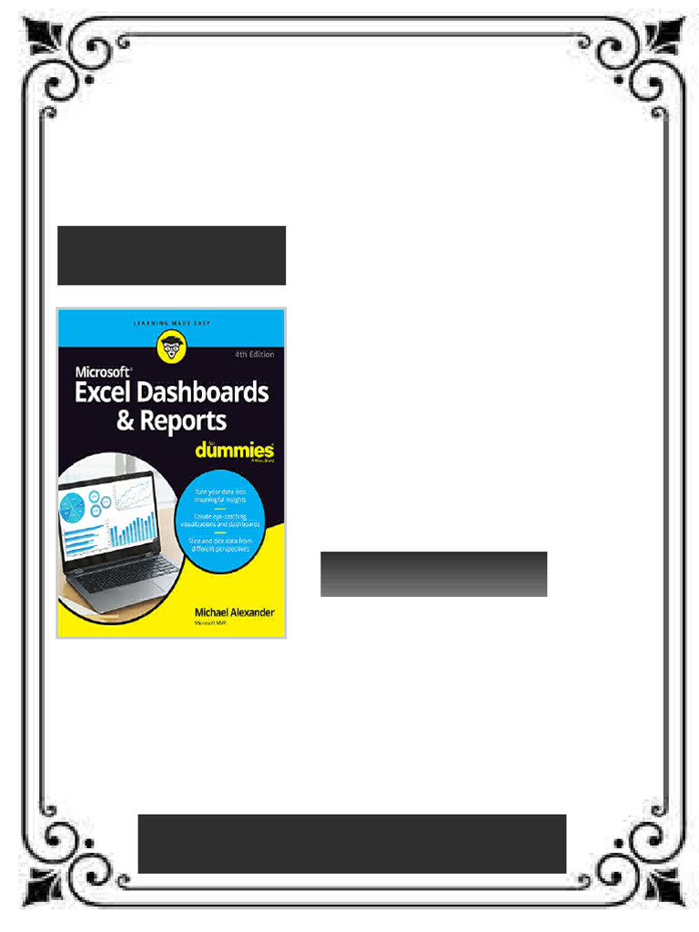 Excel Dashboards Reports For Dummies 4th Edition Michael Alexander ...