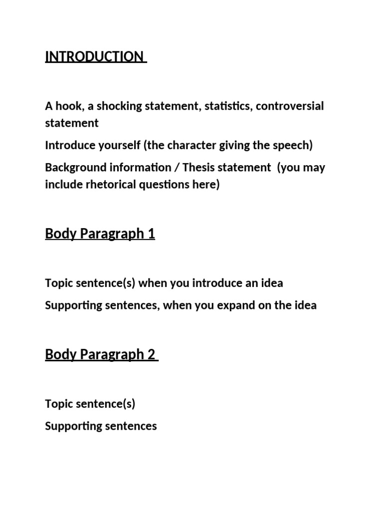 Speech Writing | PDF
