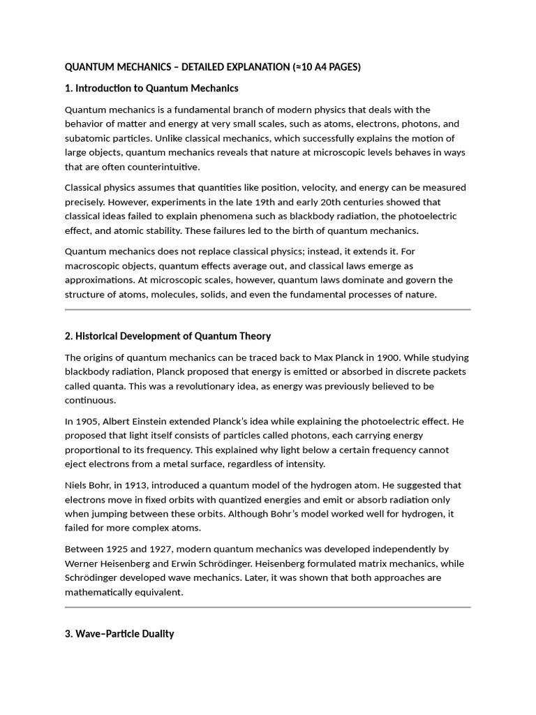 Quantum Mechanics | PDF | Quantum Mechanics | Wave Function