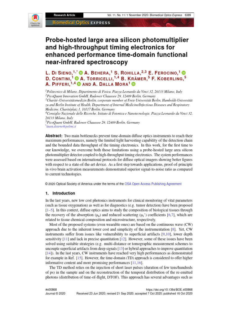 Probe-hosted large area silicon photomultiplier and high-throughput ...