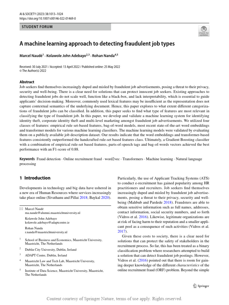 A_machine_learning_approach_to_detecting_fraudulen | PDF | Statistical ...