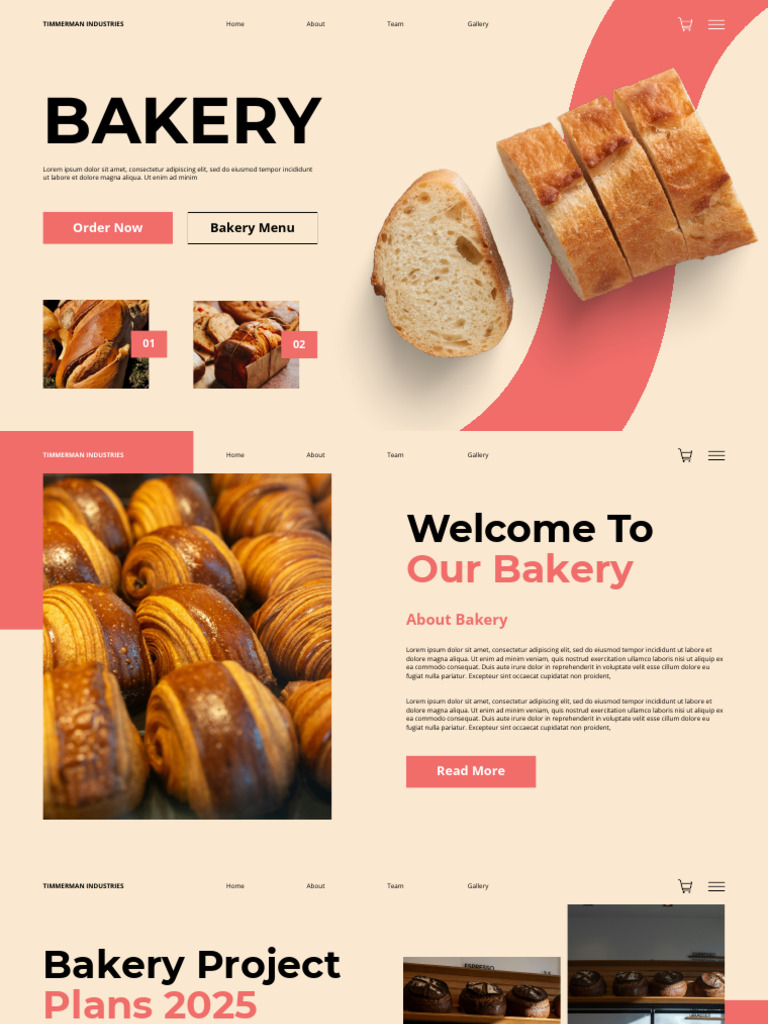 Beige Pink Modern Bakery Presentation | PDF