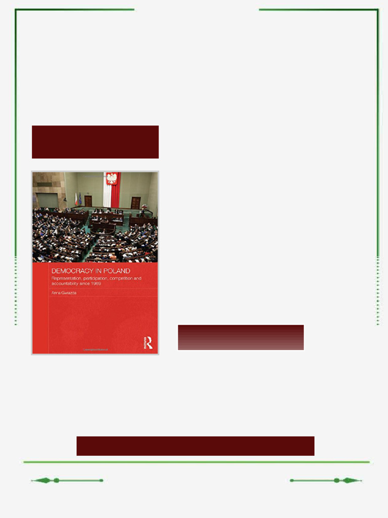 Democracy in Poland: Representation, participation, competition and ...