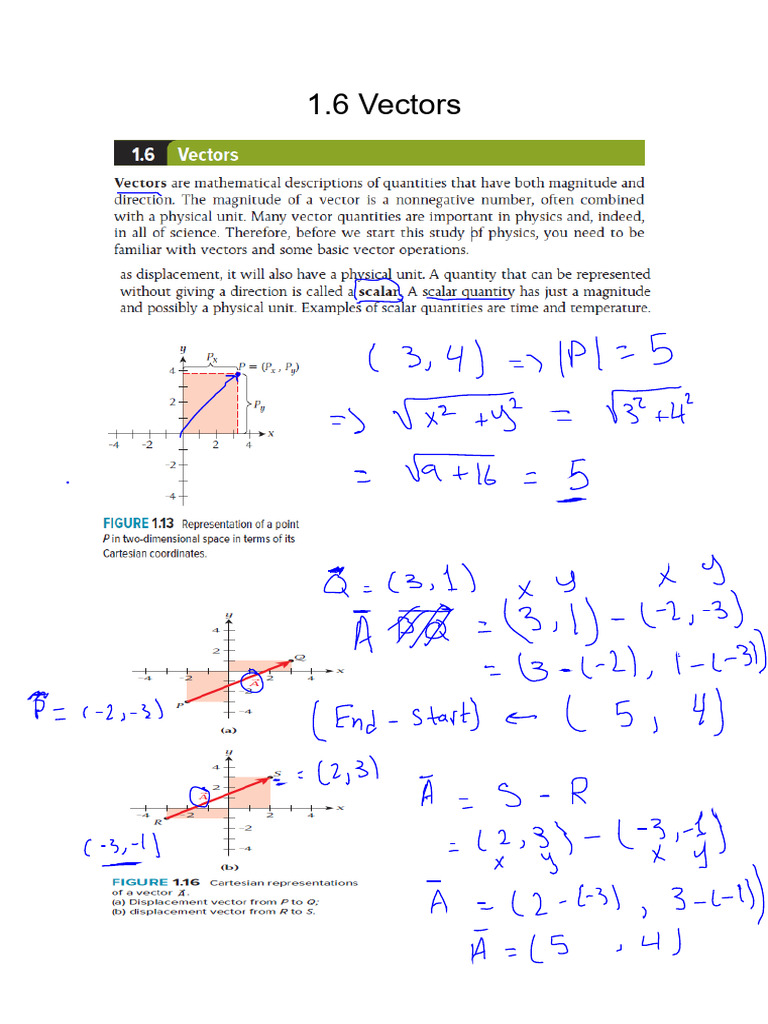 1.6 Vectors Lesson1 | PDF