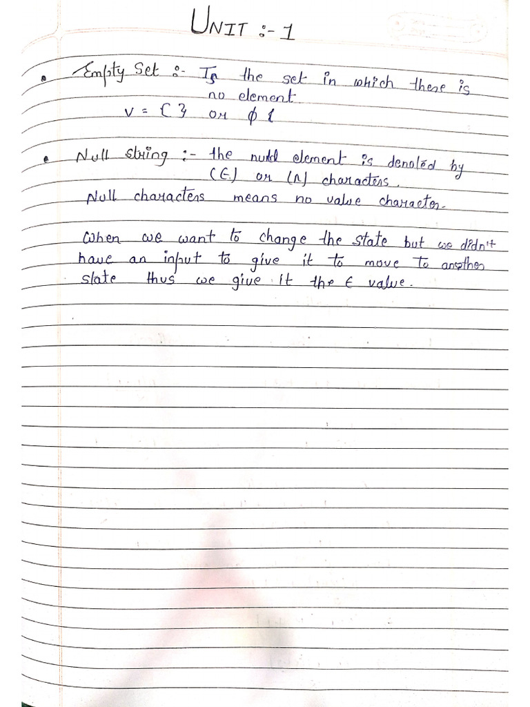 TOC Unit-1 | PDF