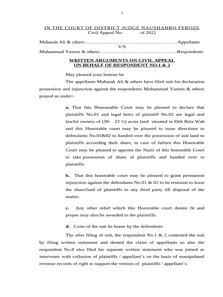 Civil Appeal Judgment Analysis 2022 | PDF | Lawsuit | Appeal