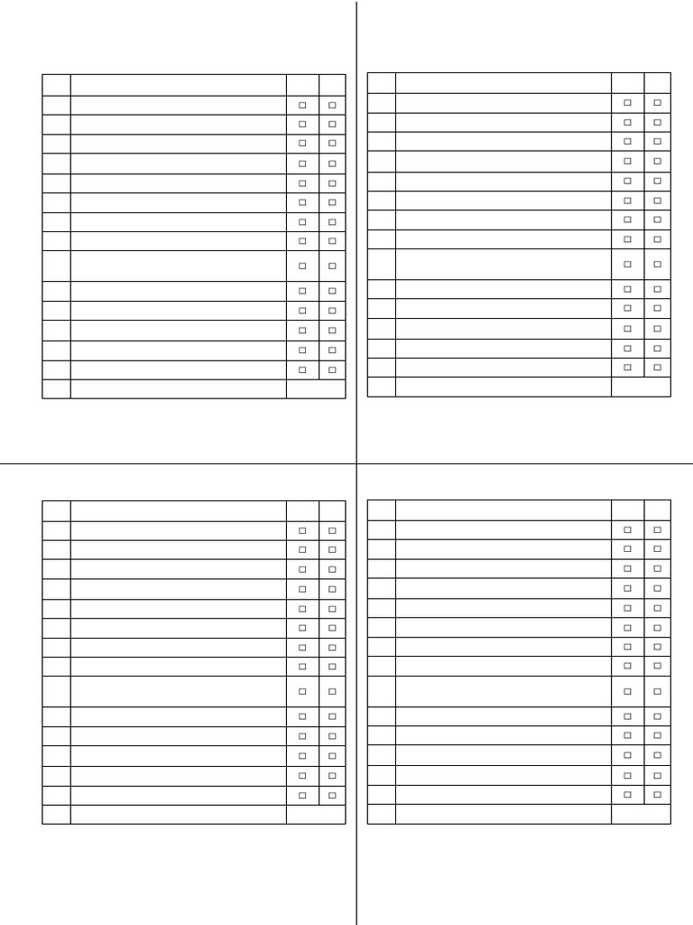 Jagruti School Exam Paper Checklist | PDF