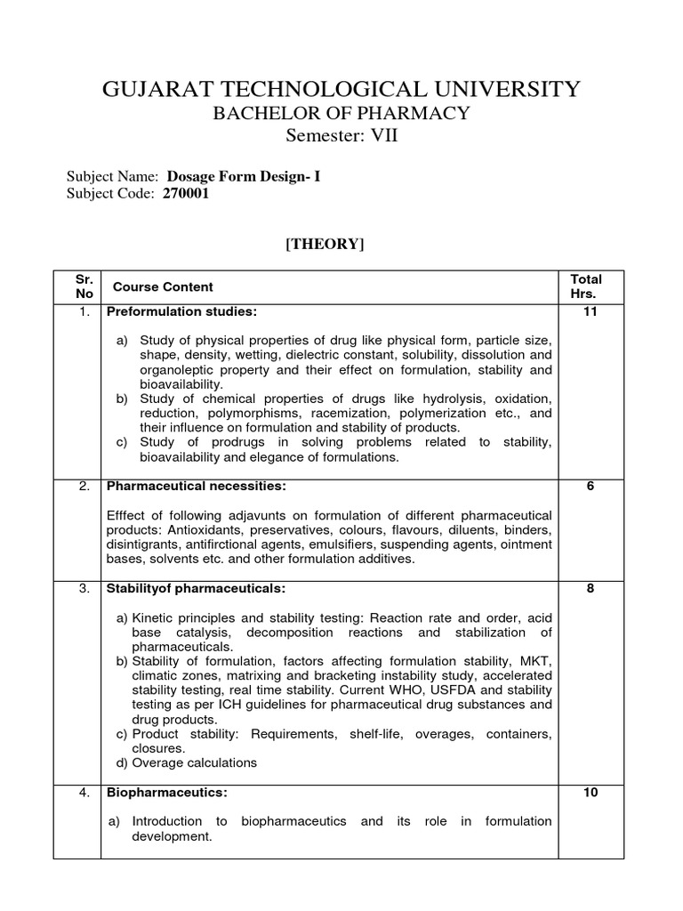 Dosage Form Design- I | PDF | Tablet (Pharmacy) | Bioavailability