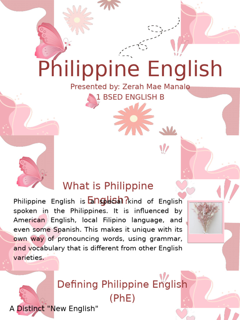 Understanding Philippine English Features | PDF | English Language ...