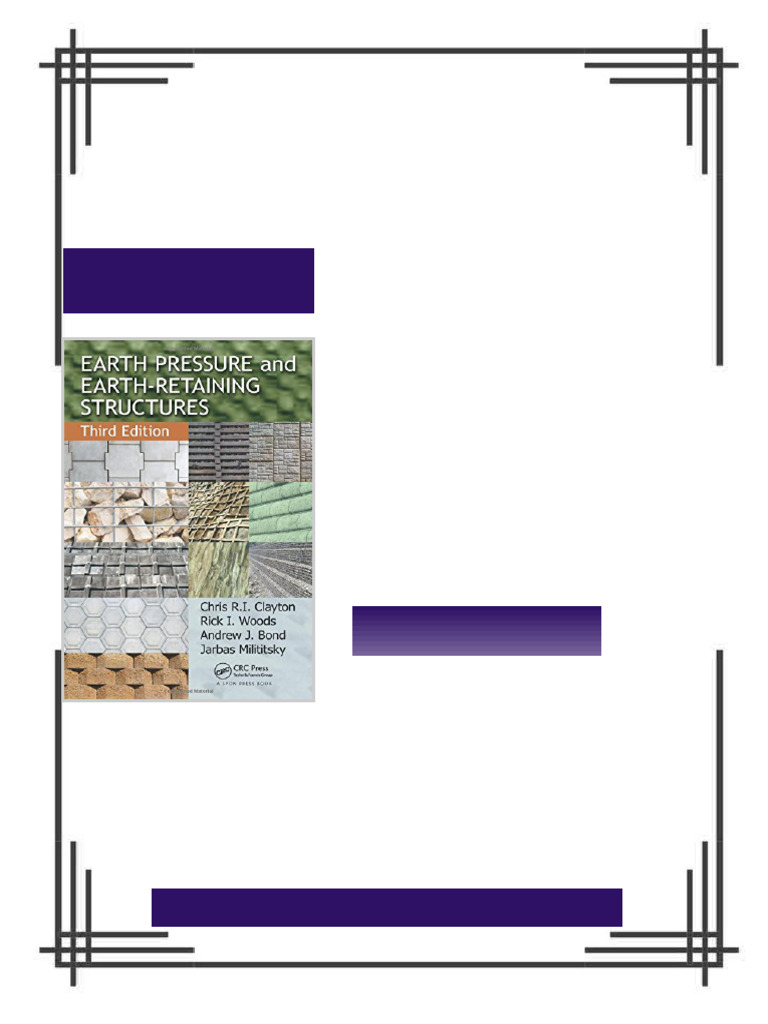 Earth Pressure and Earth Retaining Structures 3rd Edition Chris R.I ...