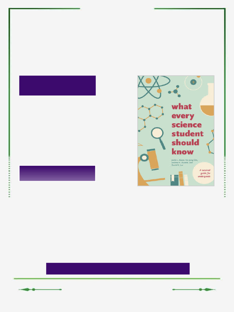 What Every Science Student Should Know Justin Bauer eBook full bonus ...
