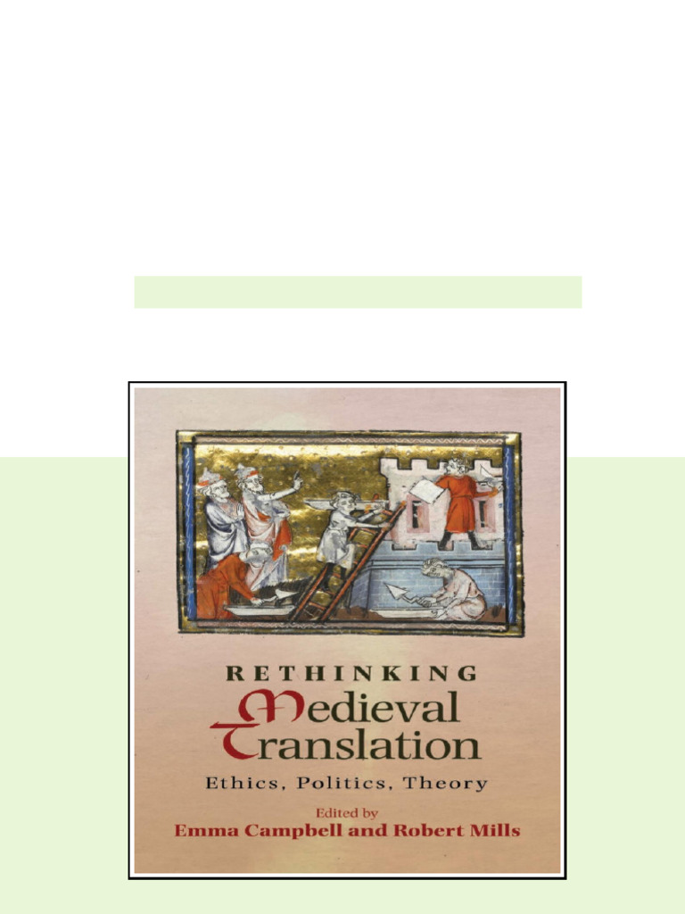 (Ebook) Rethinking Medieval Translation: Ethics, Politics, Theory by ...