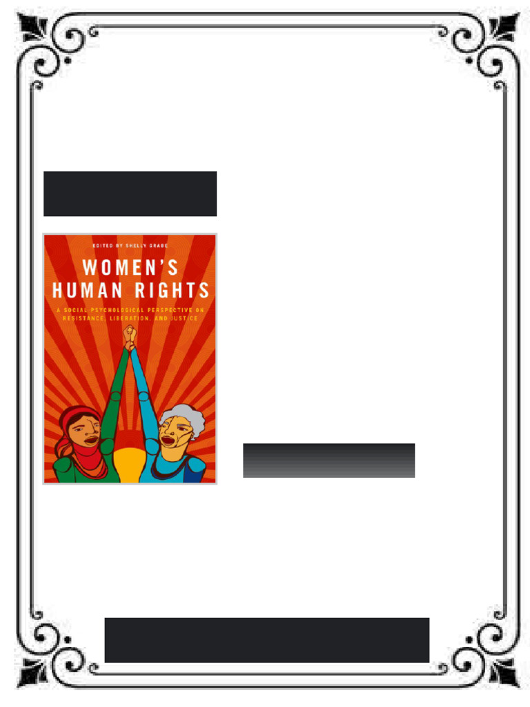 Women’s Human Rights: A Social Psychological Perspective on Resistance ...