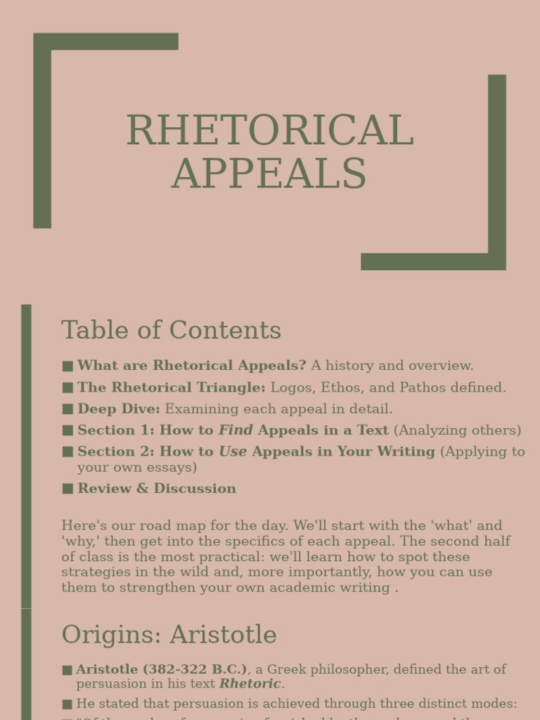 Mastering Rhetorical Appeals in Writing | PDF | Rhetoric | Logos