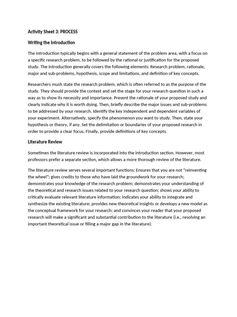 Activity Sheet 3 | PDF