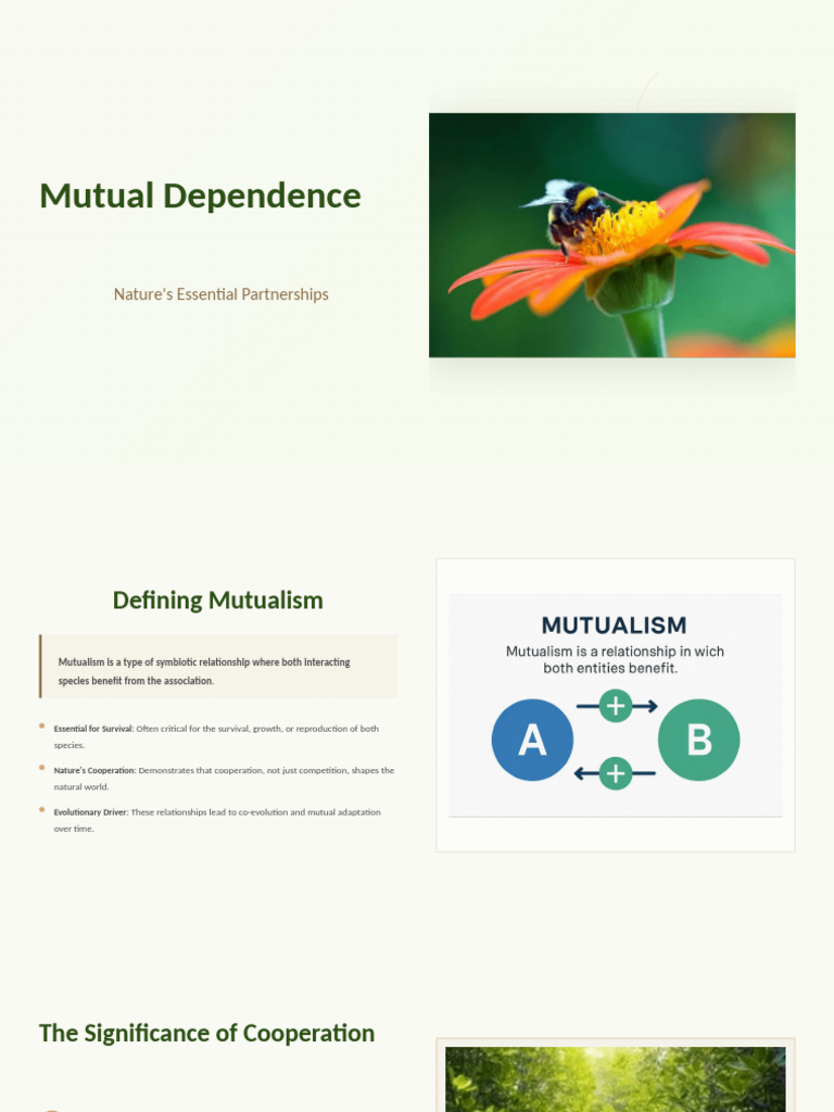 Mutual Dependence Nature's Essential Partnerships | PDF | Pollination ...