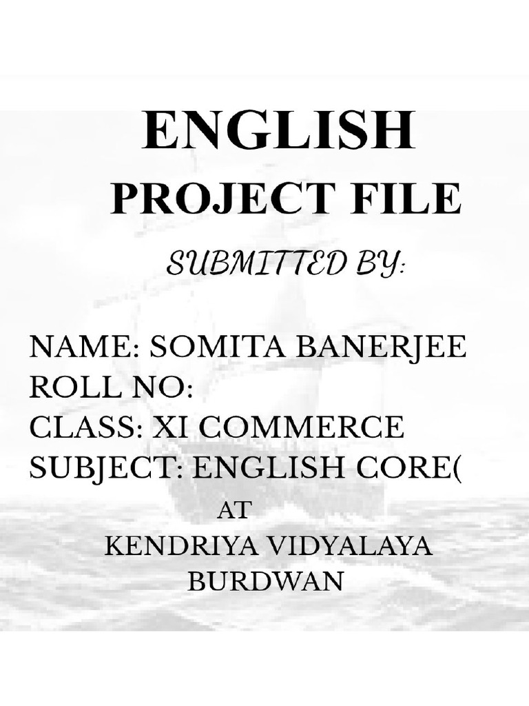 English Project Sample | PDF
