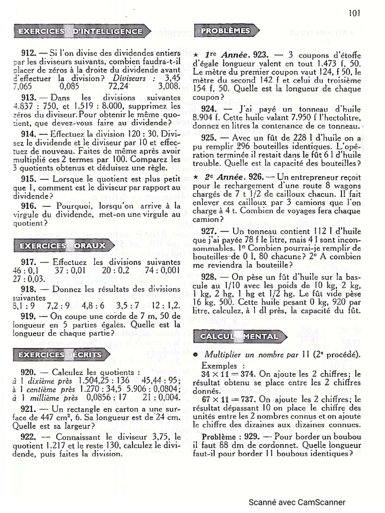 Livre de Calcul-CM J-Auriol Partie101 | PDF