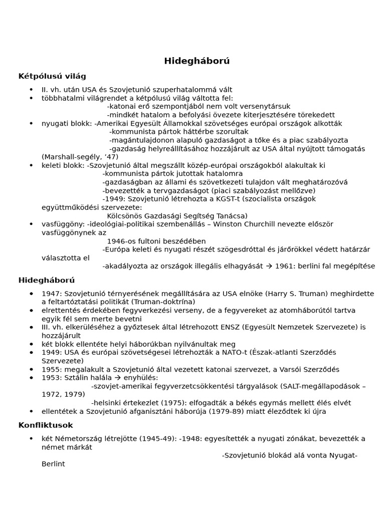 Hidegháború | PDF