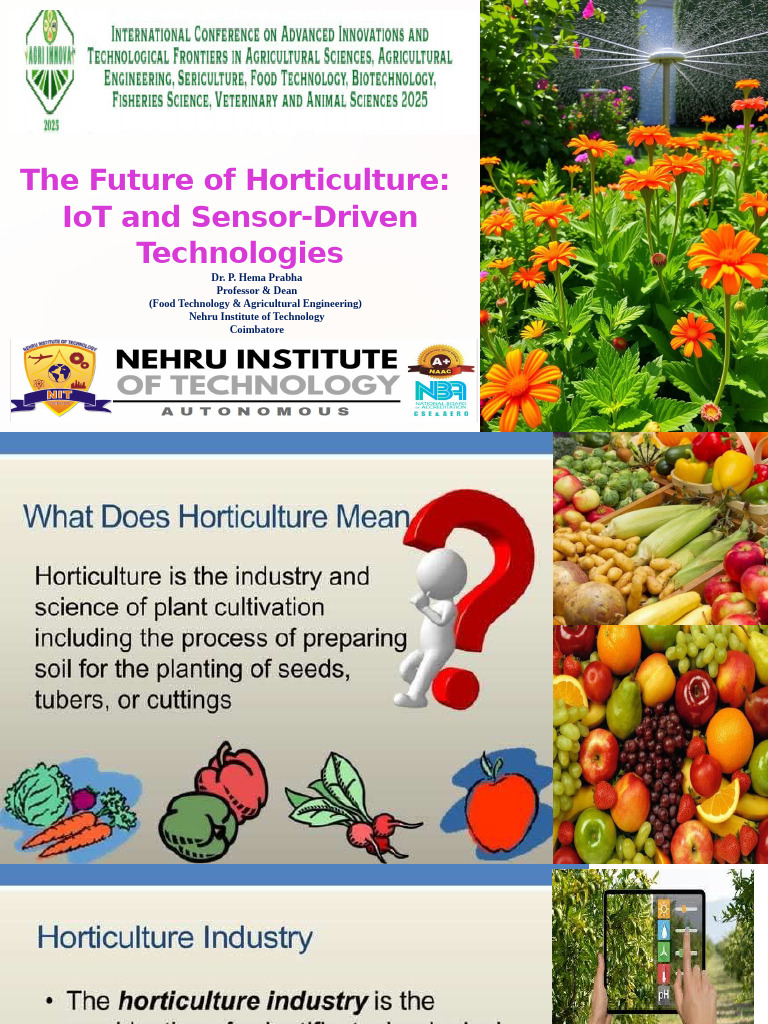 The Future of Horticulture IoT and Sensor Driven Innovation AGRI INNOVA ...