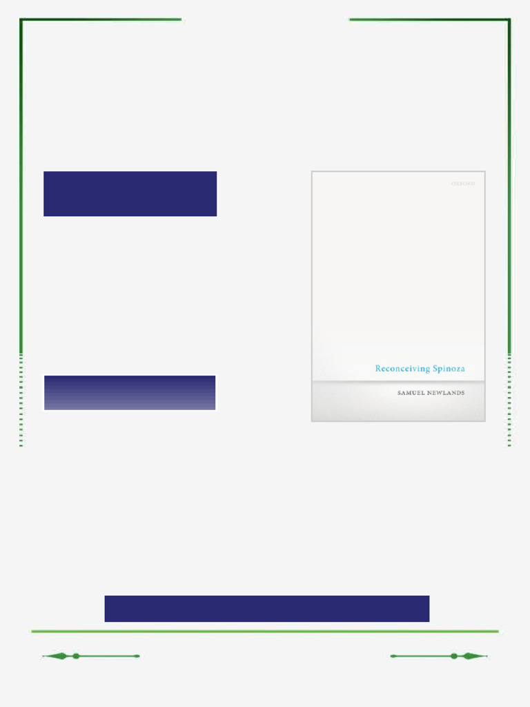 Reconceiving Spinoza Samuel Newlands ebook full digital file set | PDF ...