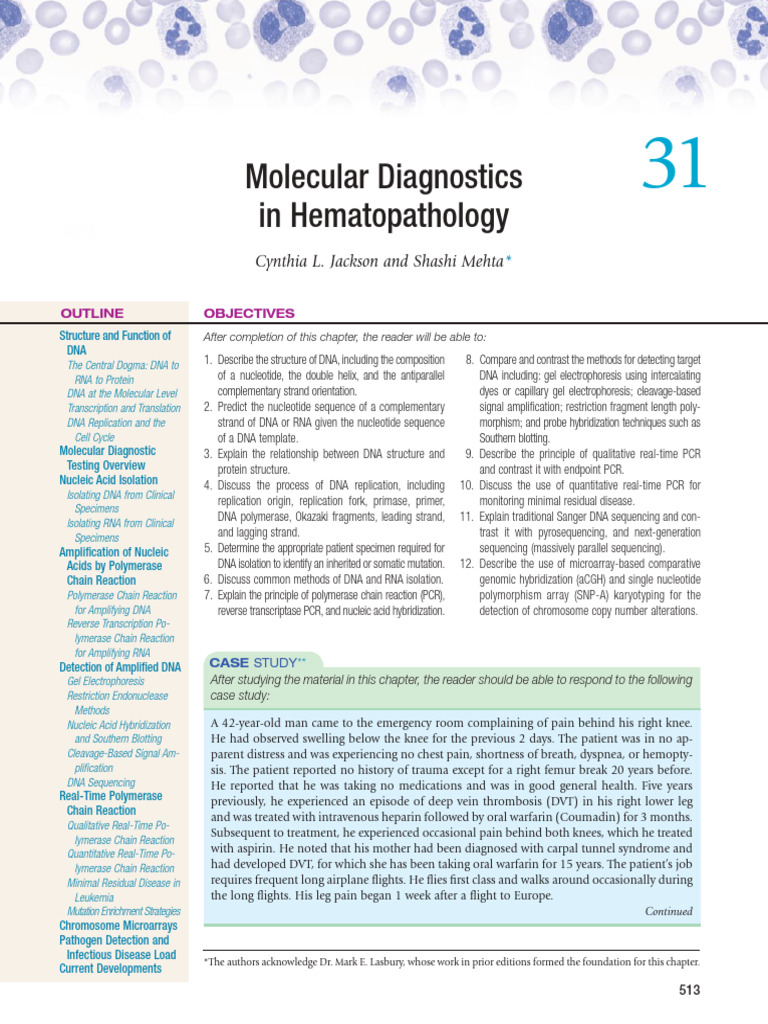 Flow Cy and Micro Diagnostics Hema | PDF | Dna Replication ...