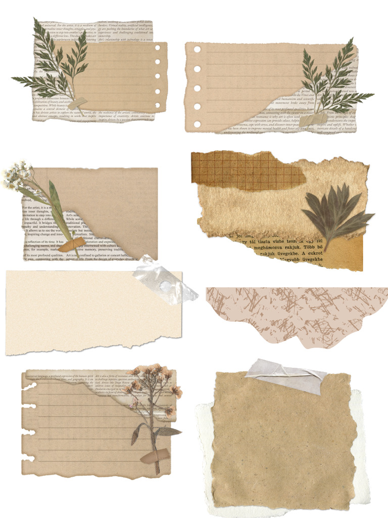 Beige Scrapbook Vision Board Collage Poster (1) | PDF