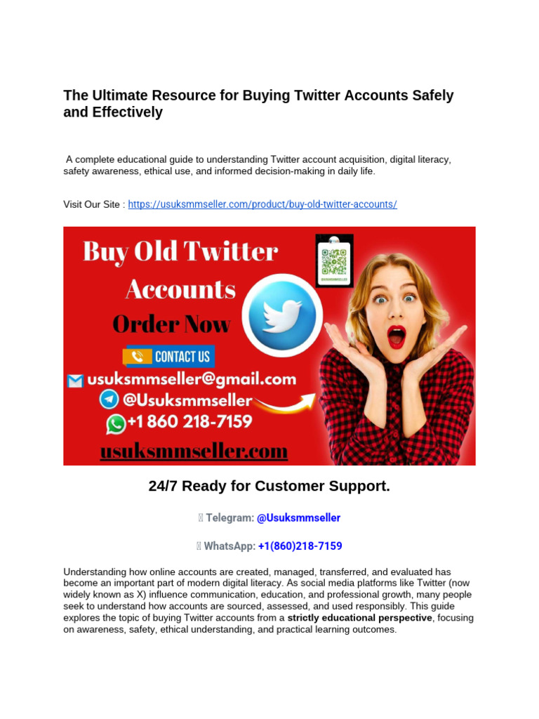 The Ultimate Resource for Buying Twitter Accounts Safely and ...