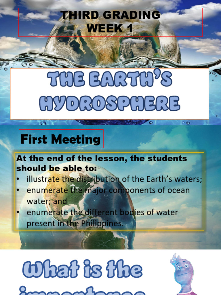 Understanding Earth's Hydrosphere | PDF | Plate Tectonics | Water Pollution