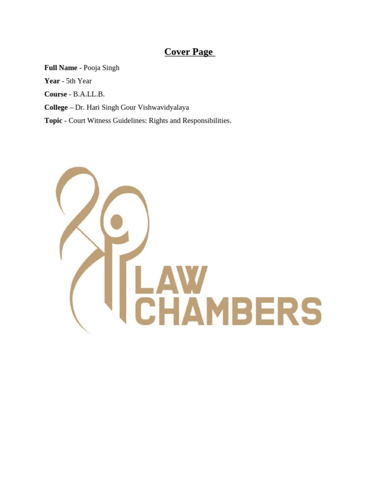 Court Witness Rights and Responsibilities | PDF | Witness | Perjury