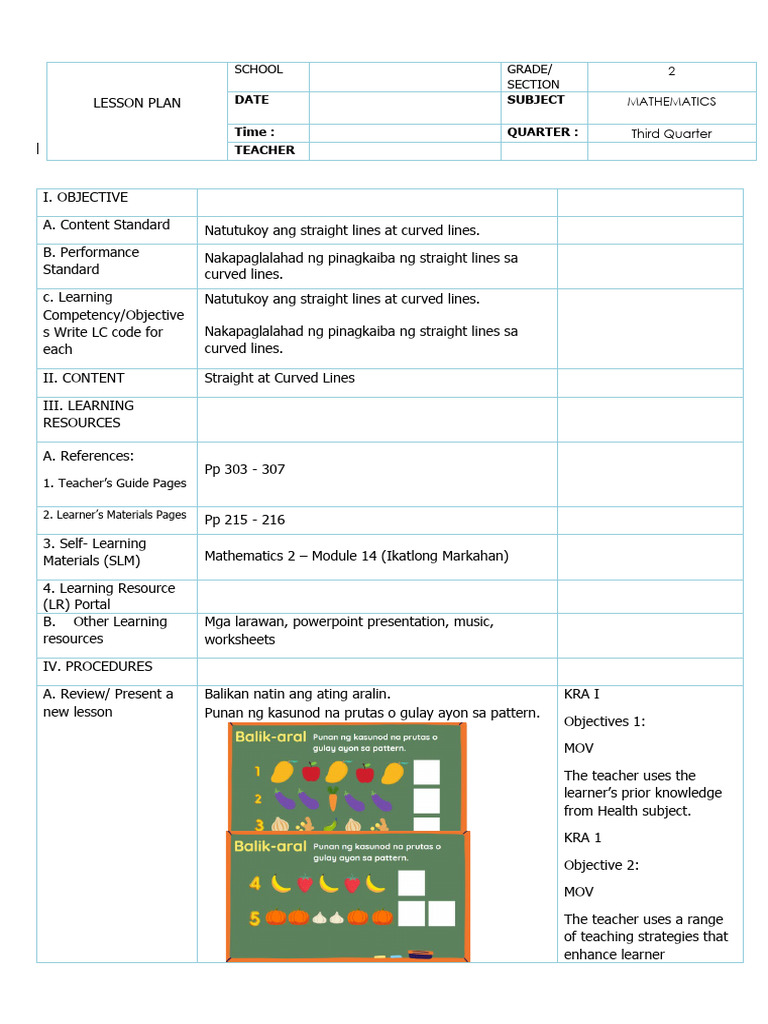 Cot Dlp Math 3rd Quarter (1) | PDF | Teachers | Educational Technology