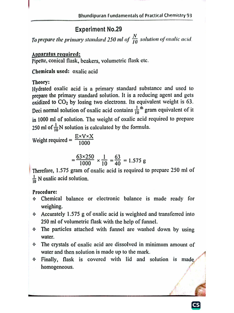 Titration Experiment for Class 12 | PDF