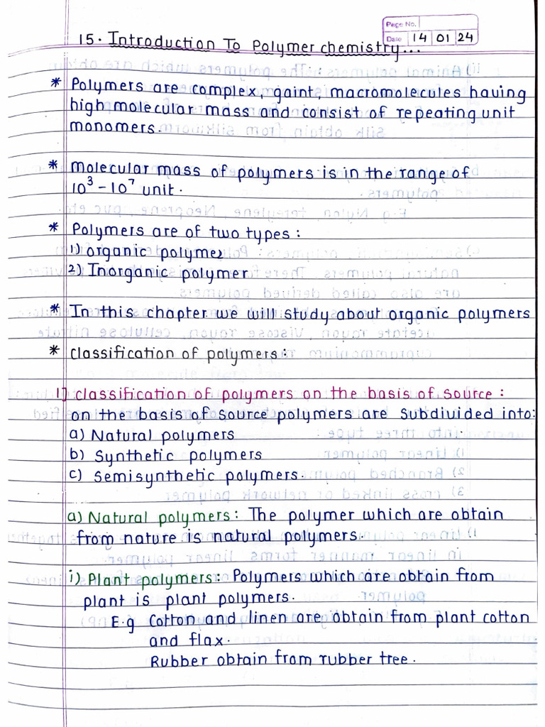 Introduction To Polymer Chemistry (Aarya Mate) | PDF